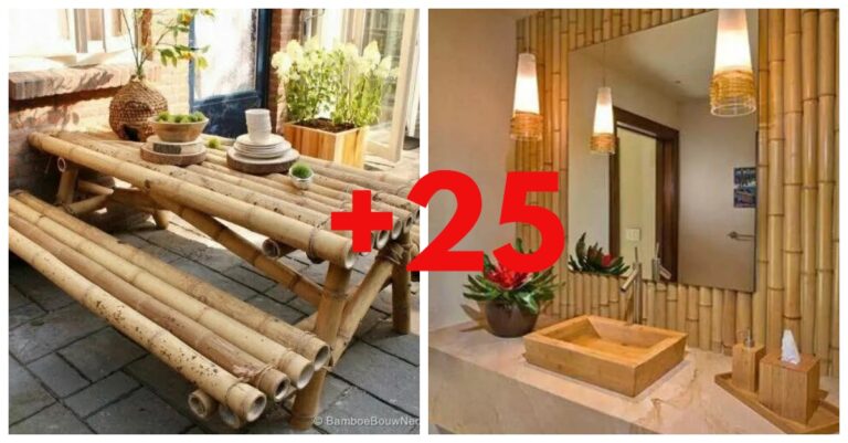 +25 ideas con bambú para decorar tu hogar - DIY CONSEJOS