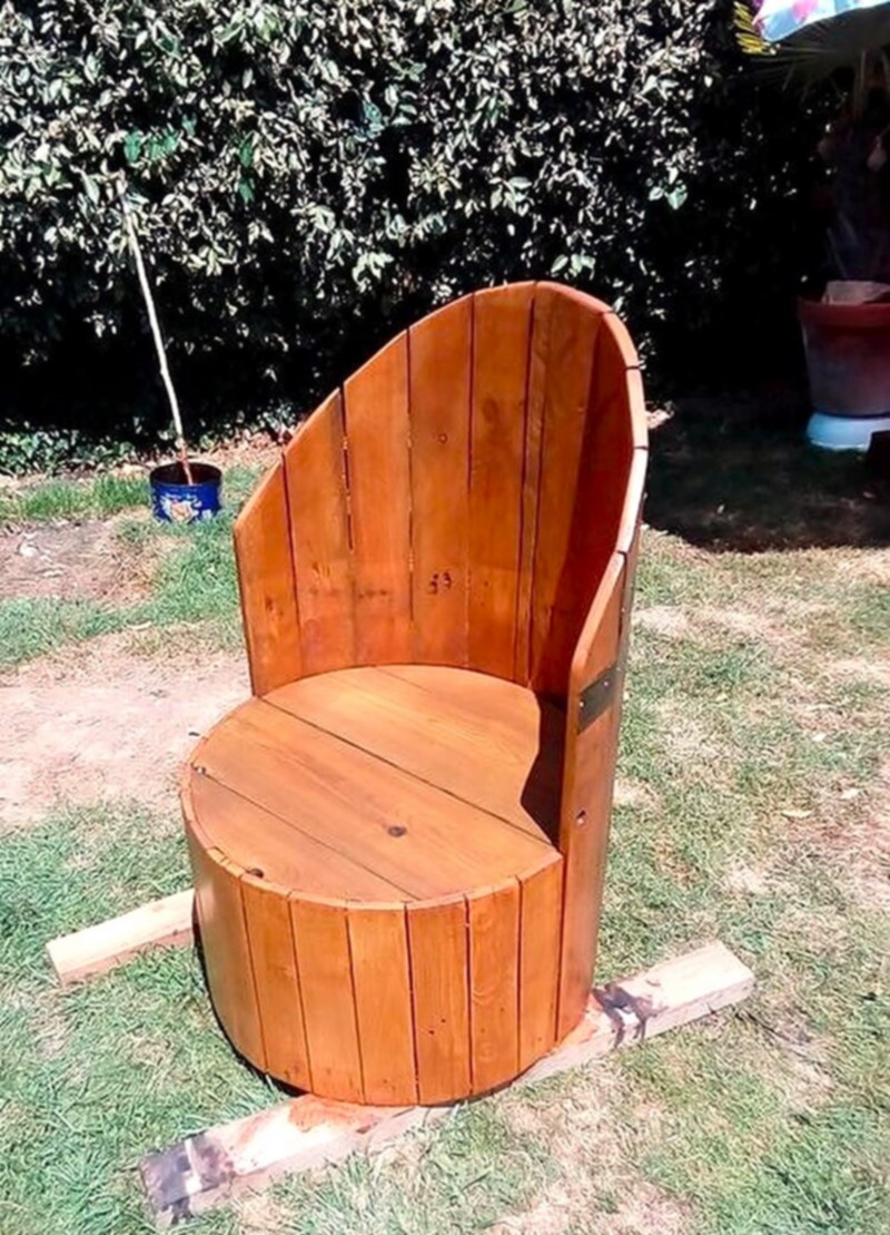 +30 sillas rústicas con bobinas de madera - DIY CONSEJOS